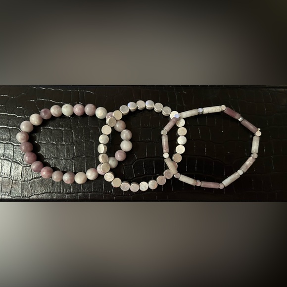 Target | Jewelry | From Target Light Purple And Silver Beaded Bracelets ...